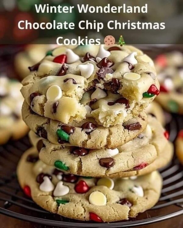 Winter Wonderland Chocolate chip cookies - Gram Grams Secrets